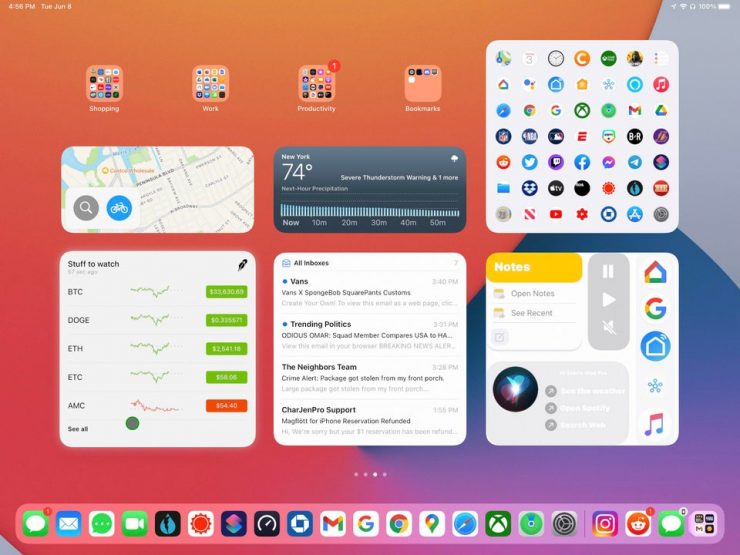 iPadOS 15 Widgets and Home Screen Layout Customization | iPadinTouch